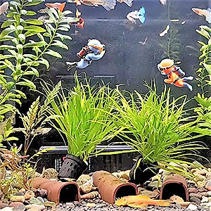 wsmart Floating Fish Tank Decor Small Diver Aquarium Decor for All Kinds of Fish Tanks (2 Pack)