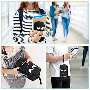 FINPAC Pencil Case, Large Capacity Pencil Box, Pen Pouch Stationery Storage Organizer for Women Men Senior, Pen Bag Office Supply, Don't touch