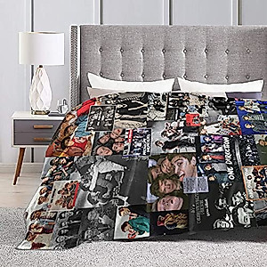 HAGPOVA 1D One Direction Blanket Micro Fleece Throw Blanket Soft Cozy Blankets for Bed Couch Living Room 50 X 60 Inch