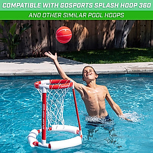 GoSports Swimming Pool Basketballs 3 Pack - Great for Floating Water Basketball Hoops, Choose Red or Blue Pool Basketballs