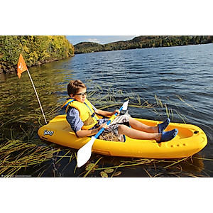 Pelican - Kayak Paddle for Kids - Blue & White - Perfect for The Small or First-Time Paddlers - Easy to Use - 152 cm (60 in.)
