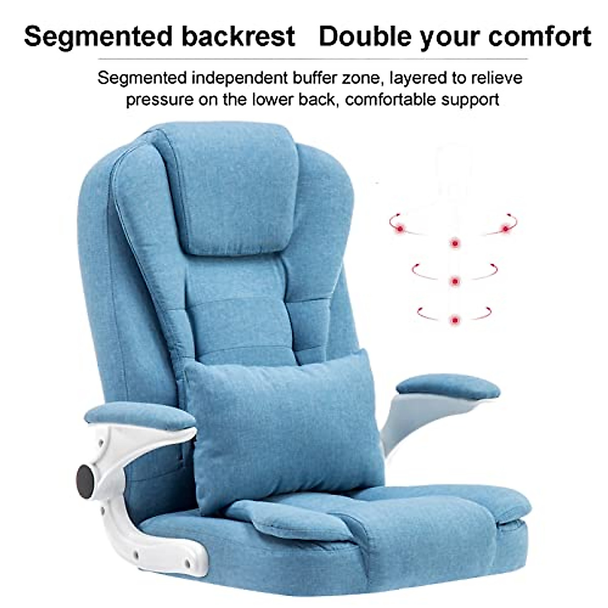 MayNuo Office Chair Gaming Chair Computer Chair Office Guest Chair No Wheels,Pu Leather Waiting Room Chairs Comfy Conference Side Chair with Arms,Modern Dining Room Chairs Sturdy Sitting Chair/Grey 1/