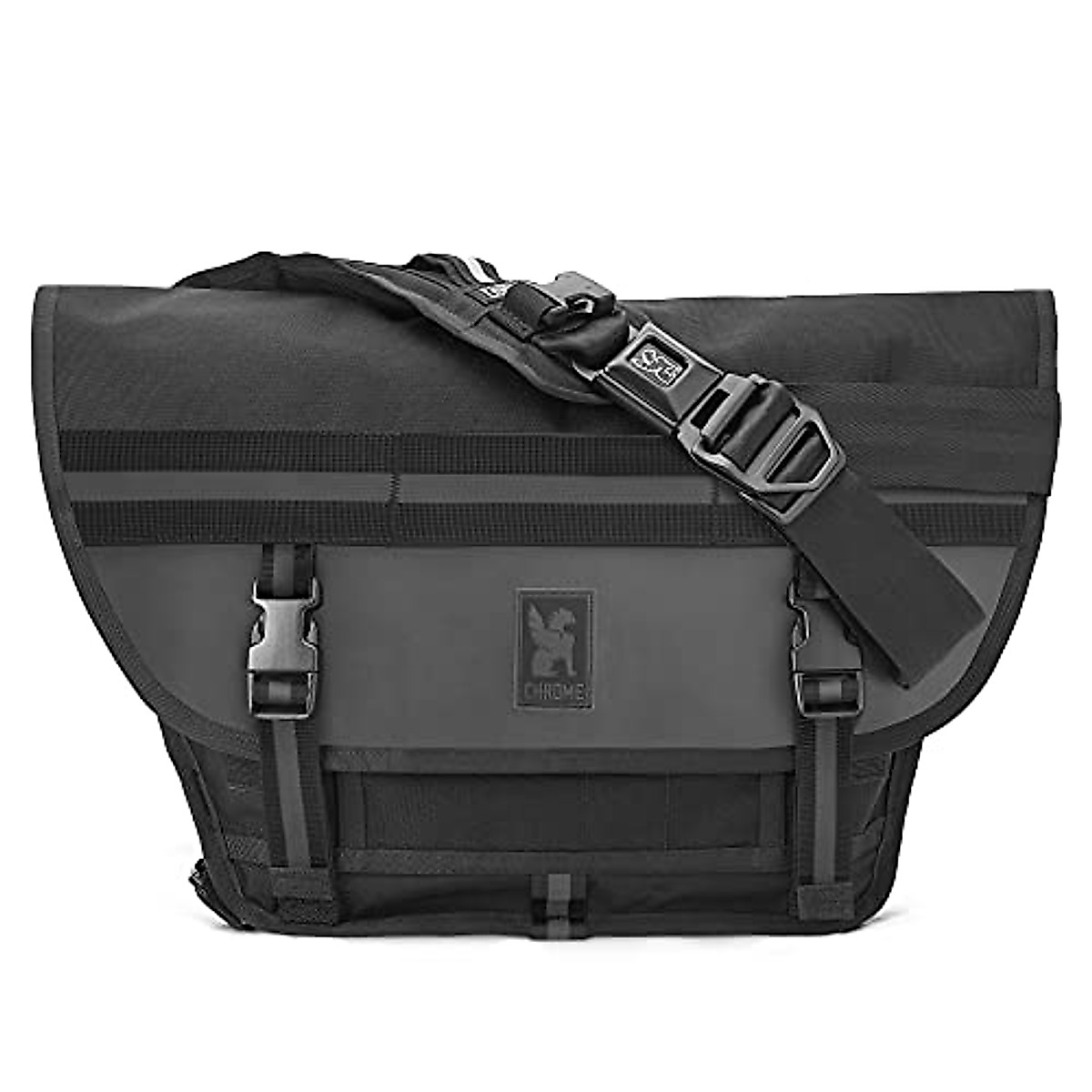 Chrome Industries Mini Metro Messenger Bag, Crossbody Backpack for Women and Men, 13-inch Laptop Satchel, Water Resistant, 20.5 L, Night