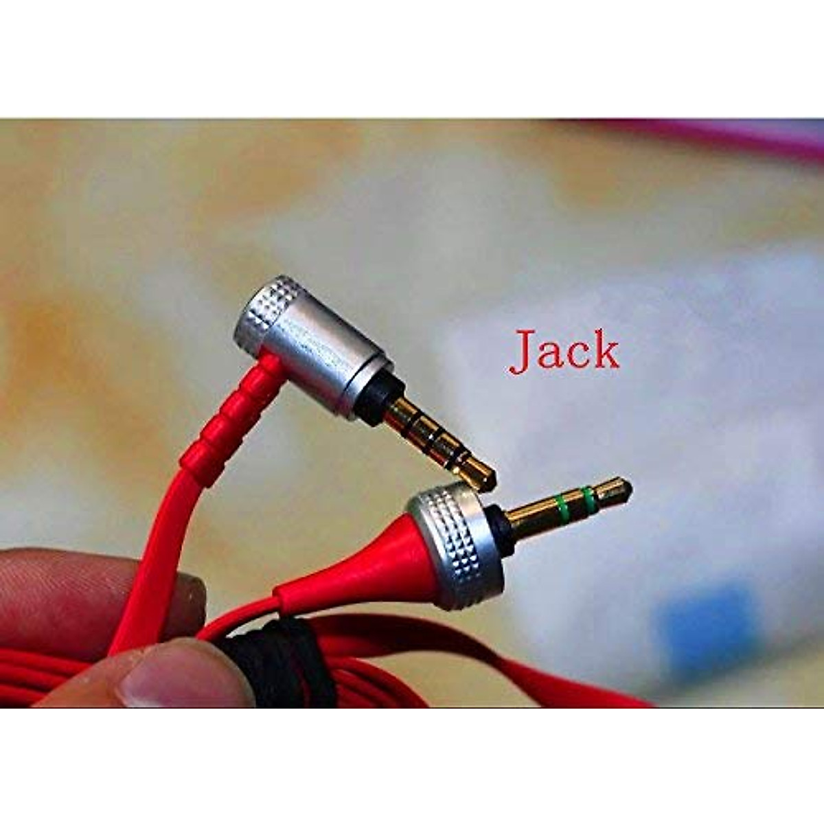 Sqrmekoko Replacement Audio Remote Mic Volume Control Aux Cable Wire Cord for Sony MDR-X10 MDR-XB920 MDR-X910 Headphones Red