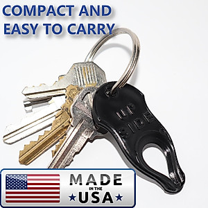 American Made - Tick Remover Tool for Pets and Humans, 4 Pack, Portable Tick Removal, Safe and Fast, Essential and Emergency Tool for Outdoor Activites, Effective and Painless… (Black)