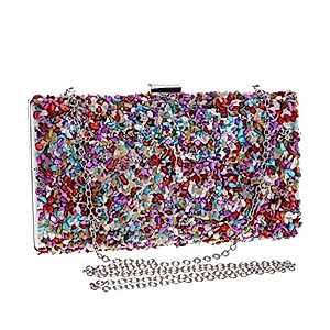 MXIAOXIA Diamonds Candy Evening Bag Summer Fashion Female Small Day Clutch Shoulder Chain Handbags Phone Key Wallets