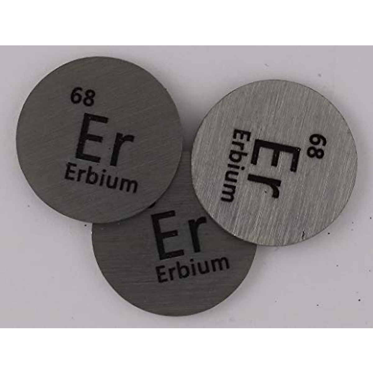 Erbium (Er) 24.26mm Metal Disc 99.9% Pure for Collection or Experiments