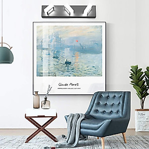 Ralbay LED Modern Black Bathroom Vanity Lights 3 Lights Acrylic Modern Black Bathroom Wall Lighting Fixtures