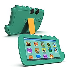 YQSAVIOR 7 inch Tablet for Kids, Android 11.0 Kids Tablet 16GB ROM Tablets WiFi Tableta, Dual Camera, Educational, Games, Parental Control Kids Tablet (Green)