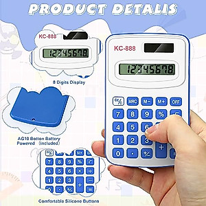 Treela 30 Pcs Mini Pocket Calculators for Students