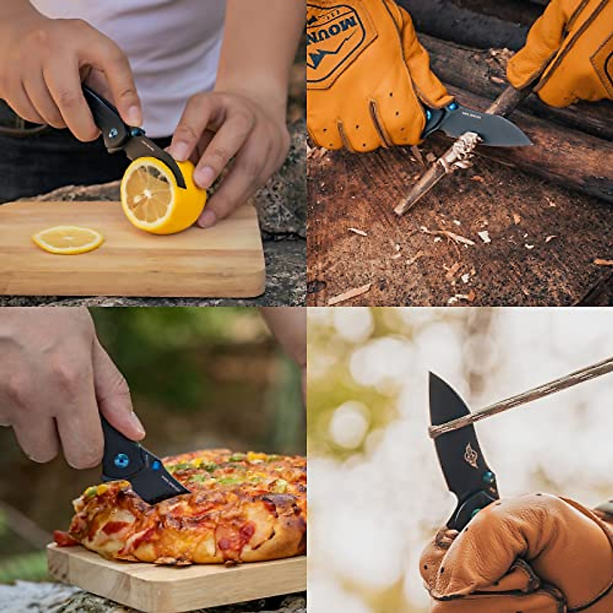 OKNIFE Parrot EDC Folding Pocket Knife Mini Drever Folding Pocket Knife Bundle