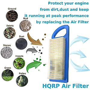 HQRP 2-pack Filter compatible with Bolens 13AM761F065 13AM761F265 13AM762F065 13AM762F265 13AM762F765 Riding Mower models, part 795115 Replacement