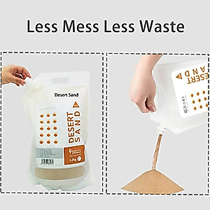 Tfwadmx Hamster Desert Bath Sand 5.5LB Small Animals Dust Free Bathing Sand Gerbil Cleansing Potty Litter Sand for Chinchilla Rat (Fine Sand)