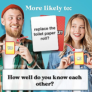 Funny Game for Couples - 250 Cards - Conversation Starters Couples Games - Great for Date Night, Romantic and Hilarious Questions, Improve Communication and Relationships - Conversation Cards