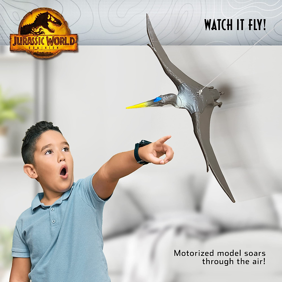 Thames & Kosmos Jurassic World Dominion Flying Pterosaur - Quetzalcoatlus | STEM Building Kit from Build & Fly a Motorized Model of The Largest Flying Creature from Prehistoric Times