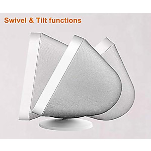 AutoSonic Stand for Echo Show 8 and 5 (1st Gen and 2nd Gen), Adjustable Accessories Compatible with Alexa Show 5 and 8, Magnetic, Swivel and Tilt, White