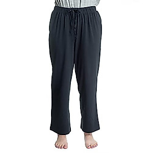 Hanes Women's 2-Pack Solid and Pattern Sleep Pajama Pant Set, Black/Dragonfly, Petite/X-Small