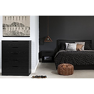South Shore Holland 5-Drawer Chest, Black Oak