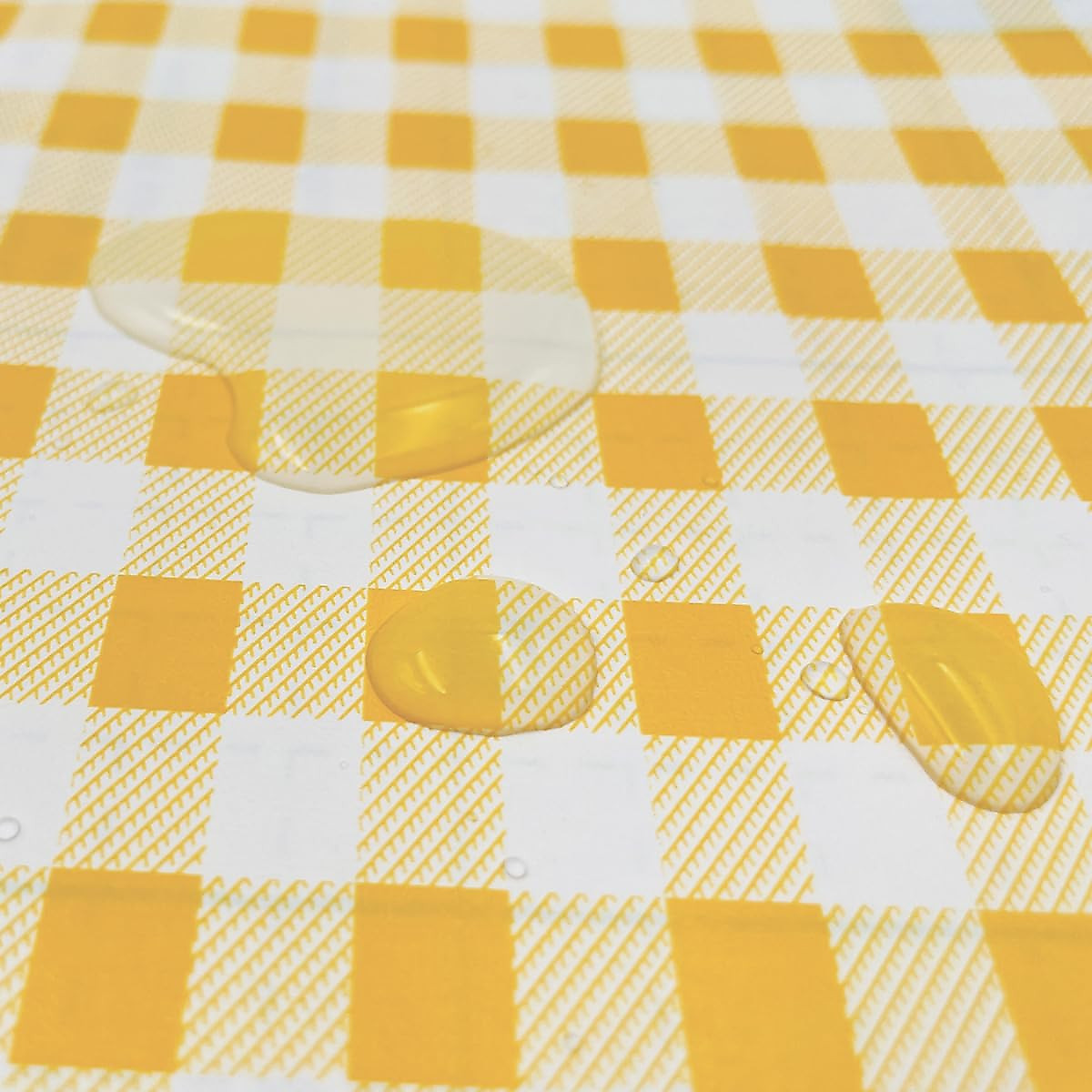 Yifasy Shelf Liner Yellow Grids Self-Adhesive Drawer Shelving Paper Line Study Desk Storage Cabinets 118x17.7 Inch