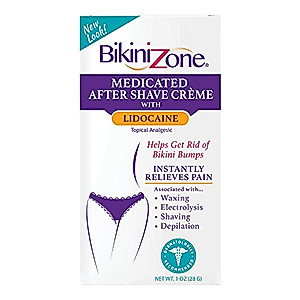 Bikini Zone Anti-Bump Shave Gel (5 oz) & Medicated After Shave Creme (1 oz)