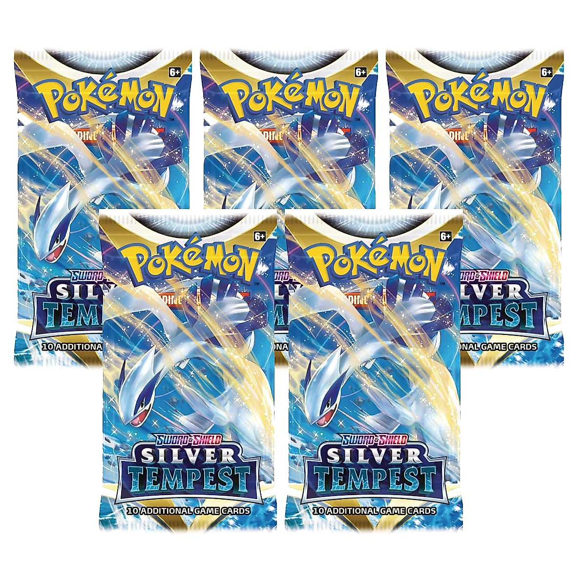 Pokemon Silver Tempest - 5 Booster Pack Bundle - 5 Sealed Booster Packs
