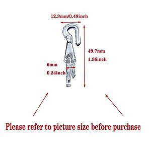 BOOHAO 12 PCS Wand Tip Hook Sleeve Clear Plastic Shapherds Hook Wand Tip Connector Wand Cap Connector Wand Cap Blind Wand Hook Replacement for Circular 6/25"(6mm) Blind Tilt Wand Repair