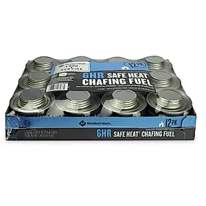 Generic Essential 6-Hour Safe Heat Chafing Fuel with PowerPad, Pack of 12, Silver, MM-12