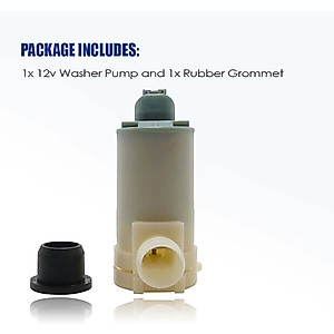 14919-232316A Windshield Washer Pump w/Grommet - Washer Motor Compatible with Nissan, Infiniti - Replaces OEM #: 289203Z000, 2224620-A, 2224643-A, 6731