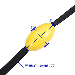 MOOCY 70'' Drift Anchor Tow Throw Leash Line with EVA Buoy Float & Clip for Grip Kayak Canoe Accessories,Floating Anchor Marker Buoy