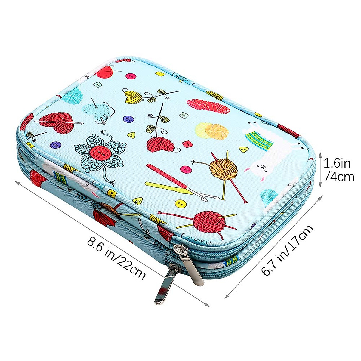 Coopay 62pcs Bamboo Circular Knitting Needles Set for Beginner, 18 Pair Circular Needles with Cable for Weaving Flat & Round Yarn Project, Knitting & Crochet Supplies with Case, 24 inch Sweater Needle