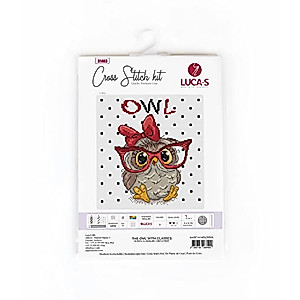 Cross Stitch Kit Luca-S - The Owl with Glasses, B1403