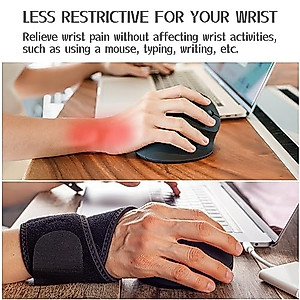 Imentha 2 Pack Wrist Braces - Wrist Wraps for Carpal Tunnel, Arthritis, and Tendinitis Pain Relief - Fits Both Right and Left Hands - Compression and Support for Fitness Enthusiasts