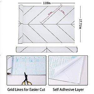 LXCREAT Peel and Stick Wallpaper Stripe Removable Wallpaper 17.71 in X 118 in Black/White Self Adhesive Wallpaper Modern Durable for Home Decoration Old Furniture Renovation Paper