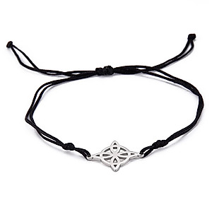 UNIFT Bracelet For Women Celtic Witch's Knot Magic Layered Bracelet Stainless Steel Charm Mystic Double Rope Bracelets Celtic Jewelry (silver, Stainless Steel)