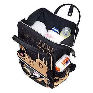Cute Pug Dog Changing Bags Organizer Nappy Bags for Baby Care