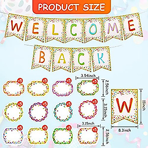 71 Pieces Confetti Classroom Decorations Confetti Bulletin Board Welcome Banners Confetti Accents Welcome Back to School Cutouts for Teacher Student First Day of Classroom School Decoration
