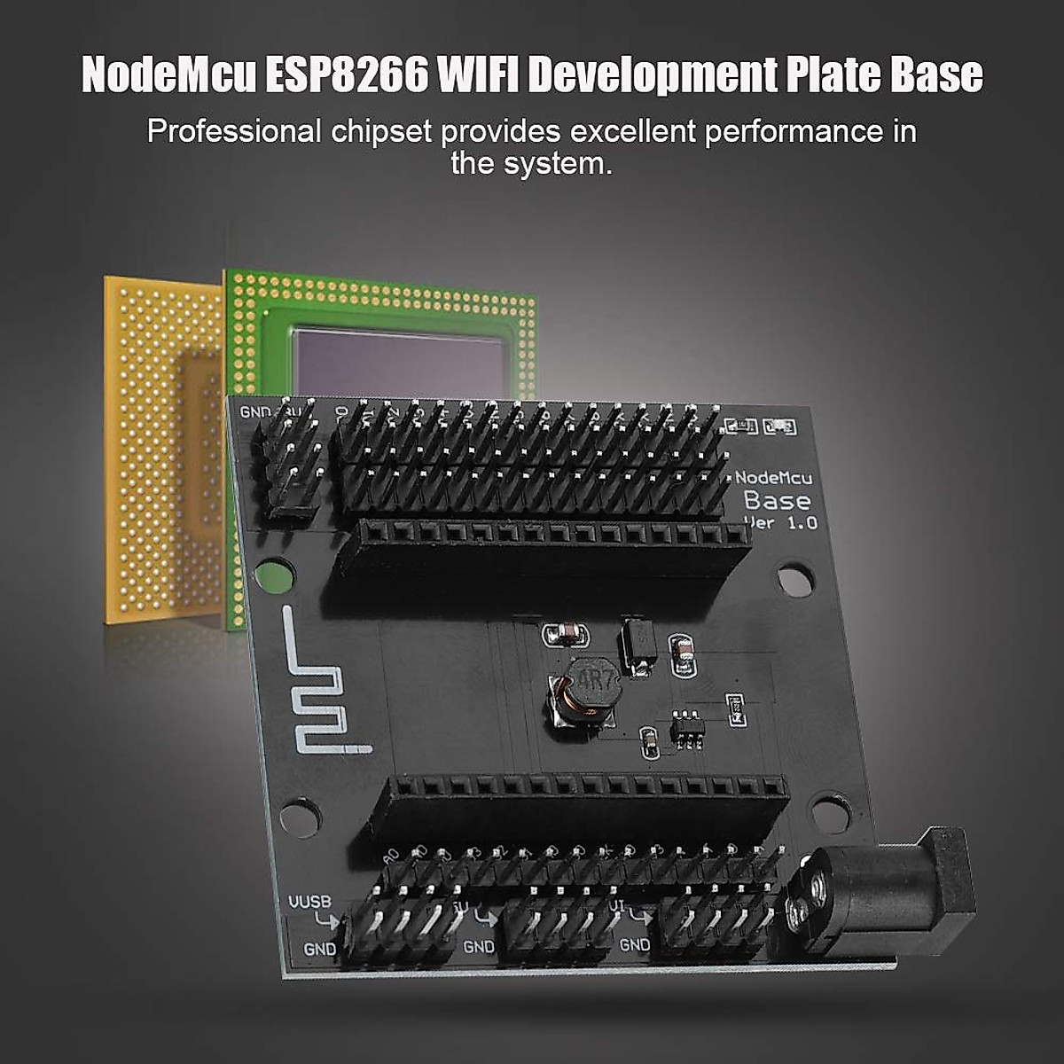 125 NodeMcu Base ESP8266 Testing DIY Board, NodeMcu ESP8266 WiFi Development Plate Base for V3 NodeMcu Lua WiFi Development Board