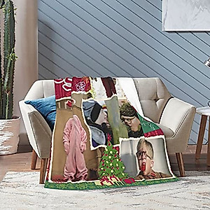 Story of Christmas Flannel Blanket Winter Throw Blanket Lightweight Ultra Soft Micro Fleece Summer Blanket Microfiber Fluffy Plush for Bed Sofa Couch All Season 50x40 Inches