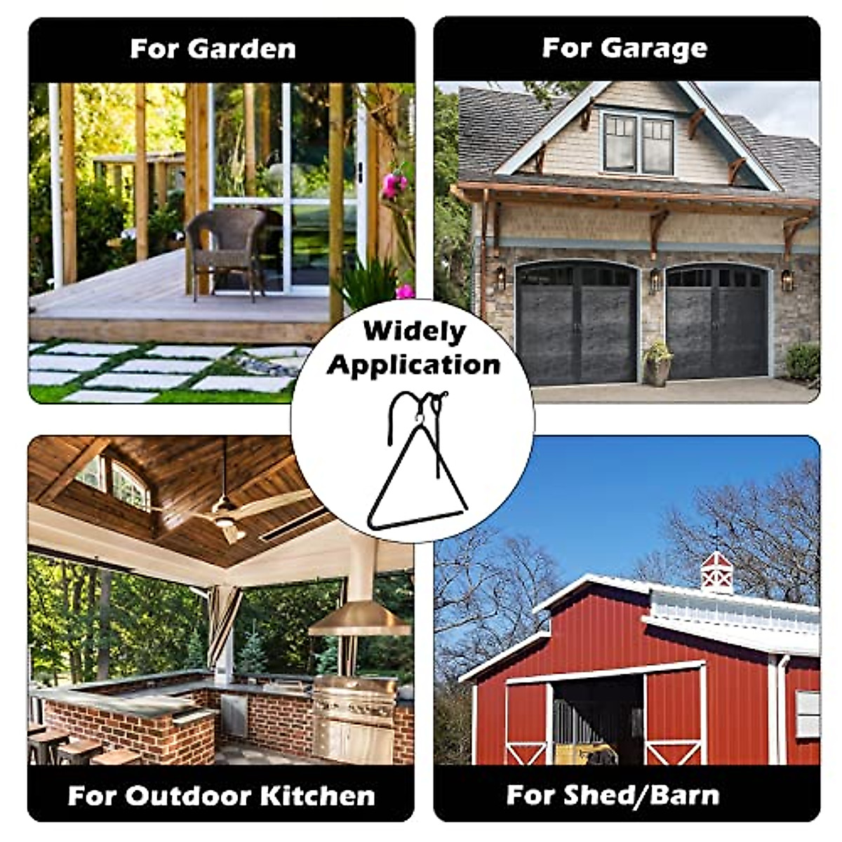 Blacksmith Iron Dinner Bell Hand Made 12“ Triangle Dinner Bell Heavy Duty Primitive Hand-Forged Wrought Iron Triangle Dinner Bell Iron Triangle Chime