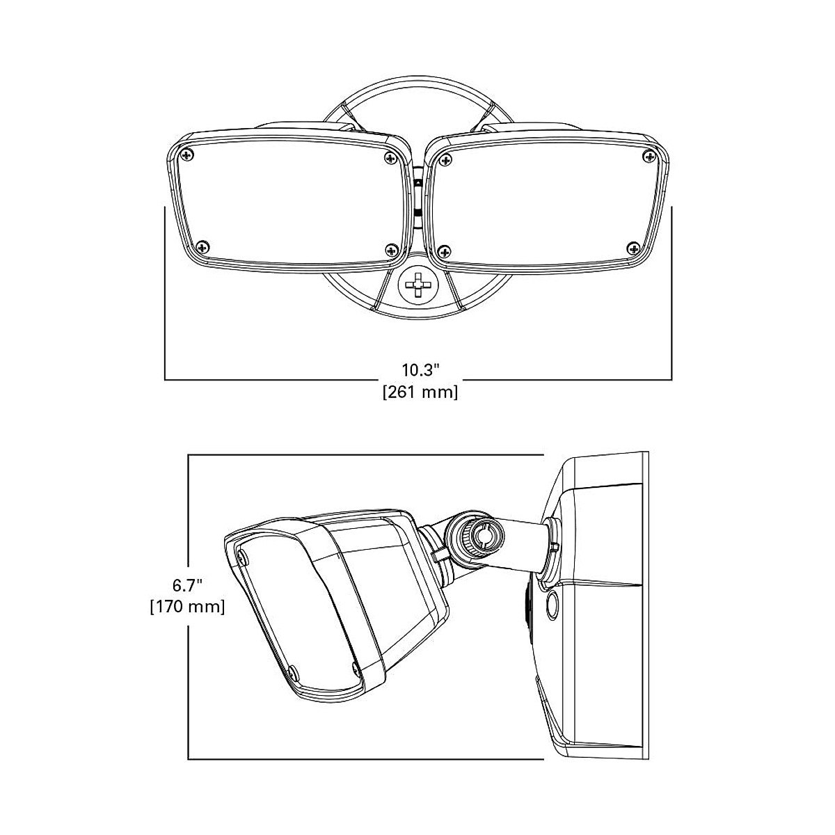 HALO FTS Bronze Smart Bluetooth Outdoor Integrated LED Flood Light with Tunable Color Temperature (2700K-5000K), Dimmable, (Model: FTS20CB)
