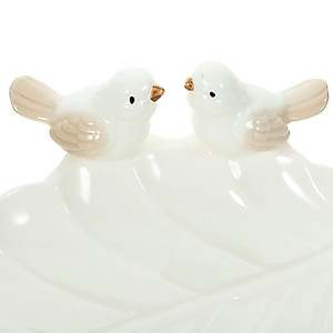 Alipis Jewelry Tray Earring Holder Necklace Display Dish Serving Trays Ceramic Ring Plate Desktop Necklace Container Candy Serving Dishes Display Tray Small Tray 3d Ceramics Dessert Plate