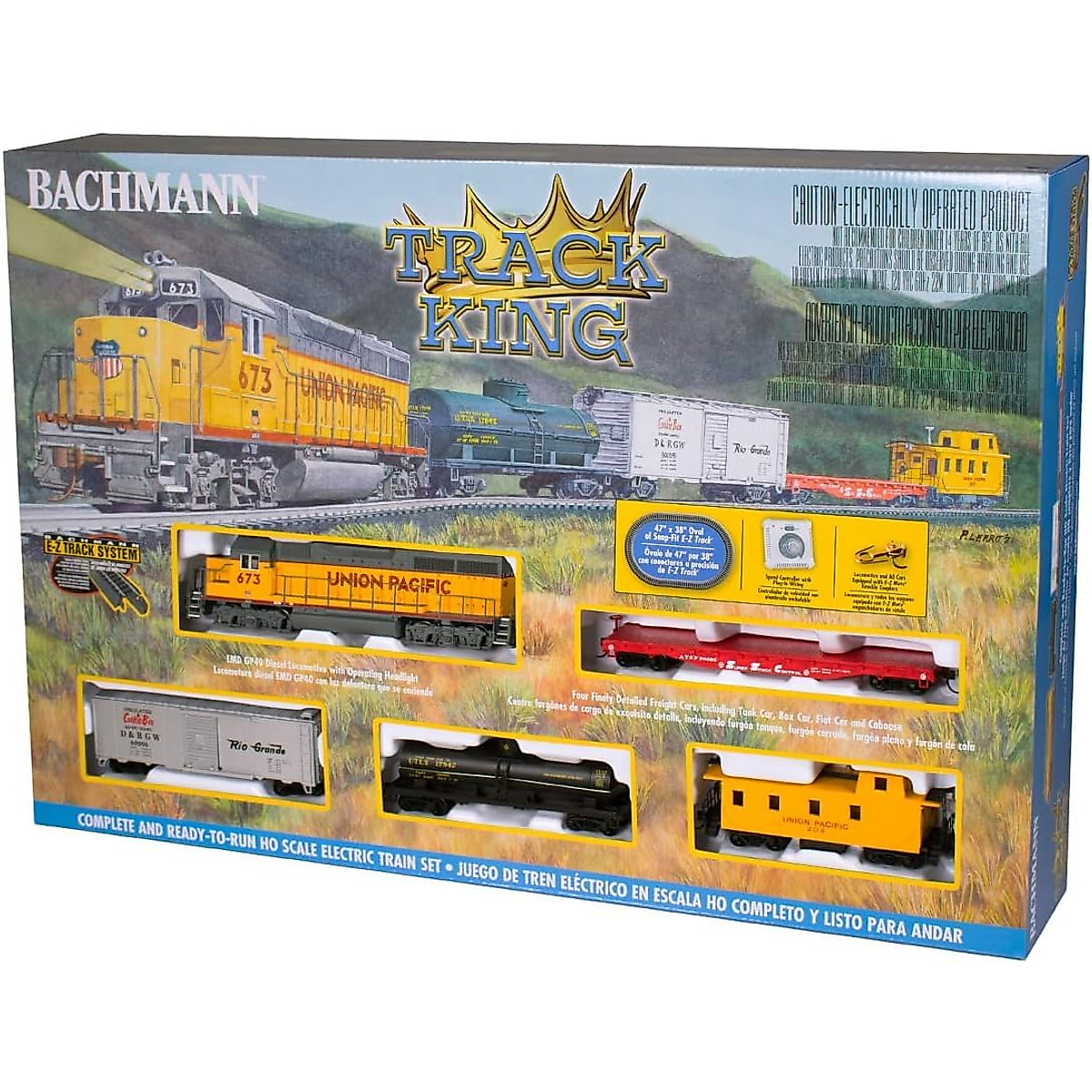 Bachmann Trains - Track King Ready to Run Electric Train Set - HO Scale