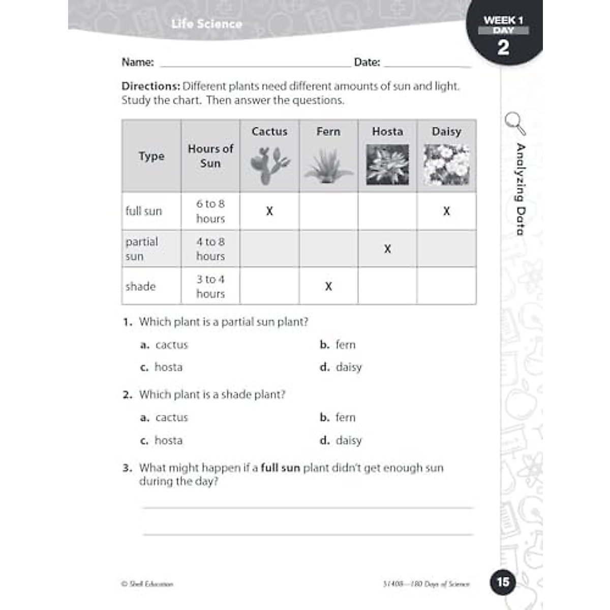 180 Days™: Science, Earth and Space Science for 2nd Grade Practice Workbook for Classroom and Home, Cool and Fun Practice Created by Teachers (180 Days of Practice)
