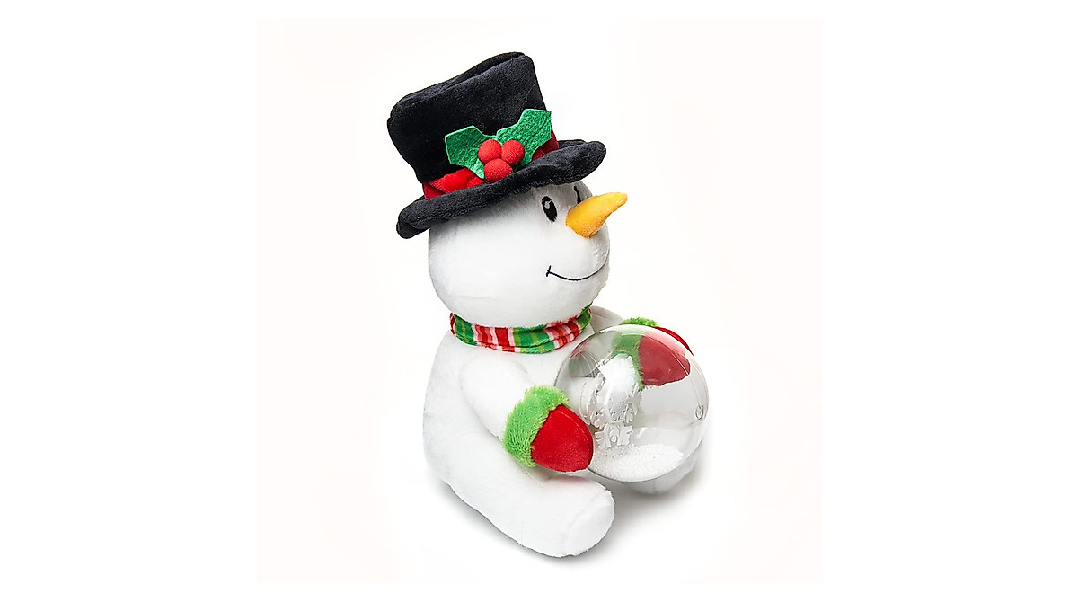 Cuddle Barn Snowglobe Stormy Animated Christmas Snowman