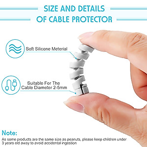 Frienda 30 Pcs Cute Cable Protector Cable Saver Animal Charging Cord Protector Cute Charging Protectors Cable Chewers Phone Protect Accessory for Cellphone Data Lines