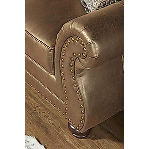 Roundhill Furniture Leinster Love Seats, Jetson Ginger