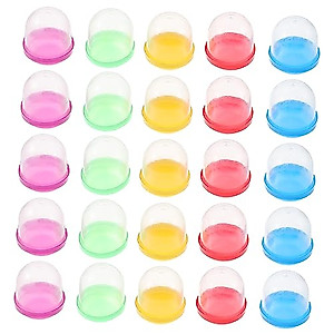 CIMAXIC 50Pcs plastic container a vending machine vending machines basket gift clear container basket filler plastic playes Plastic Ball Decor funny Fillable Balls bulk Storage Box