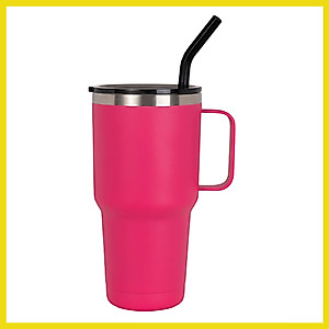 BOB THE COOLER CO 30Oz Heavy Duty Double Wall Vacuum Insulated Tumbler with Straw and Handle, Made of Stainless Steel, Great for Travel, Beach, & More