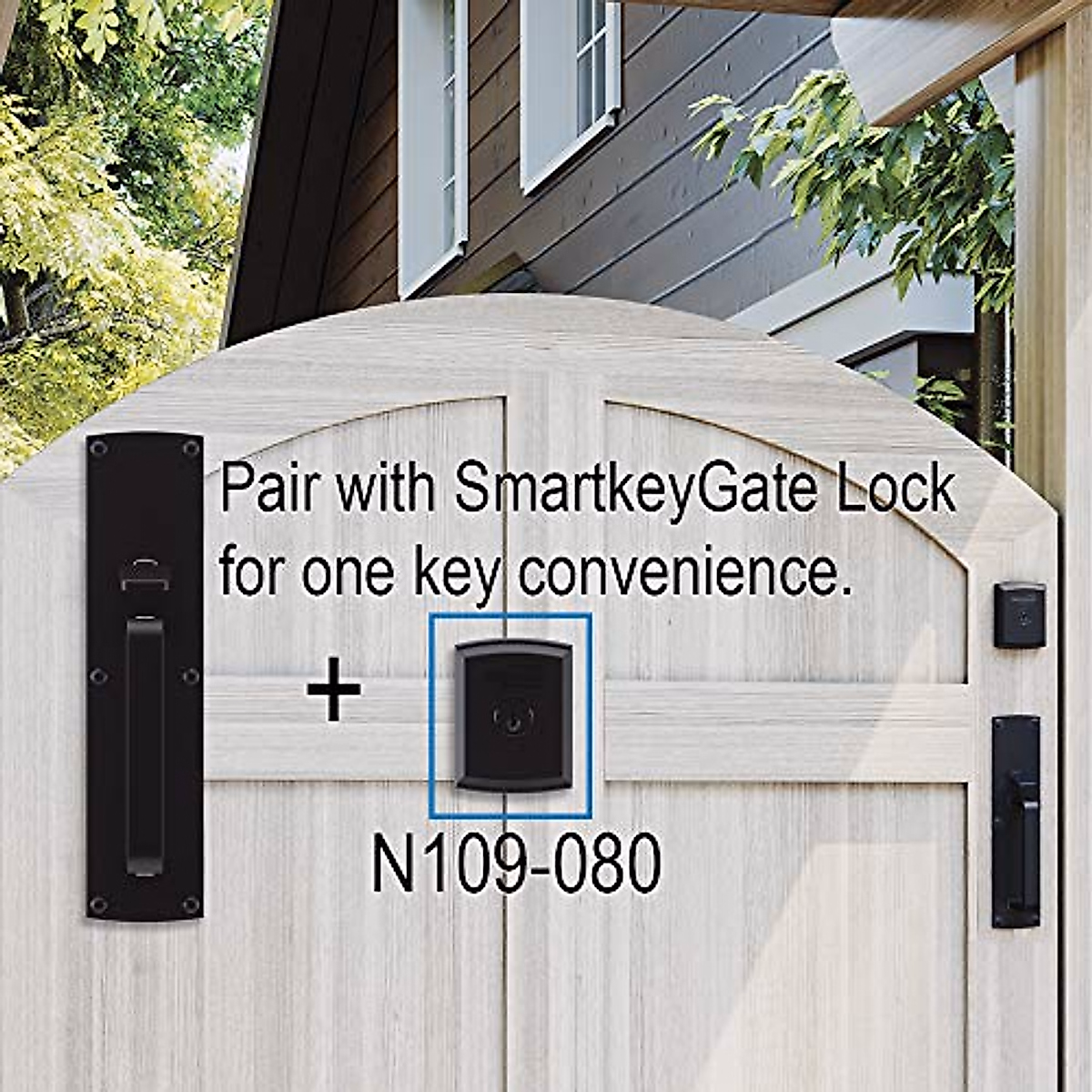 National Hardware N109-050 Gate Thumb Latch, Coated with WeatherGuard Protection, Black Plated Steel