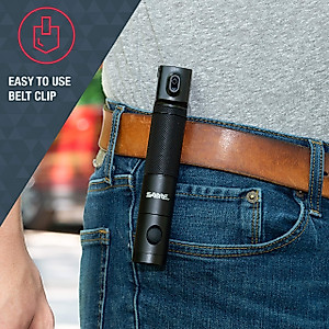 SABRE PepperLight 2-in-1 Flashlight Pepper Spray, Ultra-Bright 750 Lumen Flashlight, Visible Up To 540-Feet (165-Meters), Protect Aginst Multiple Threats with 25 Bursts, IPX6 Water-Resistant Rated